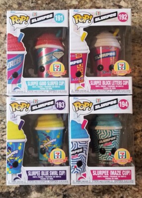 FUNKO POP! SLURPEE 7-11 EXCLUSIVE (SET OF 4) 191, 192, 193, 194 | eBay