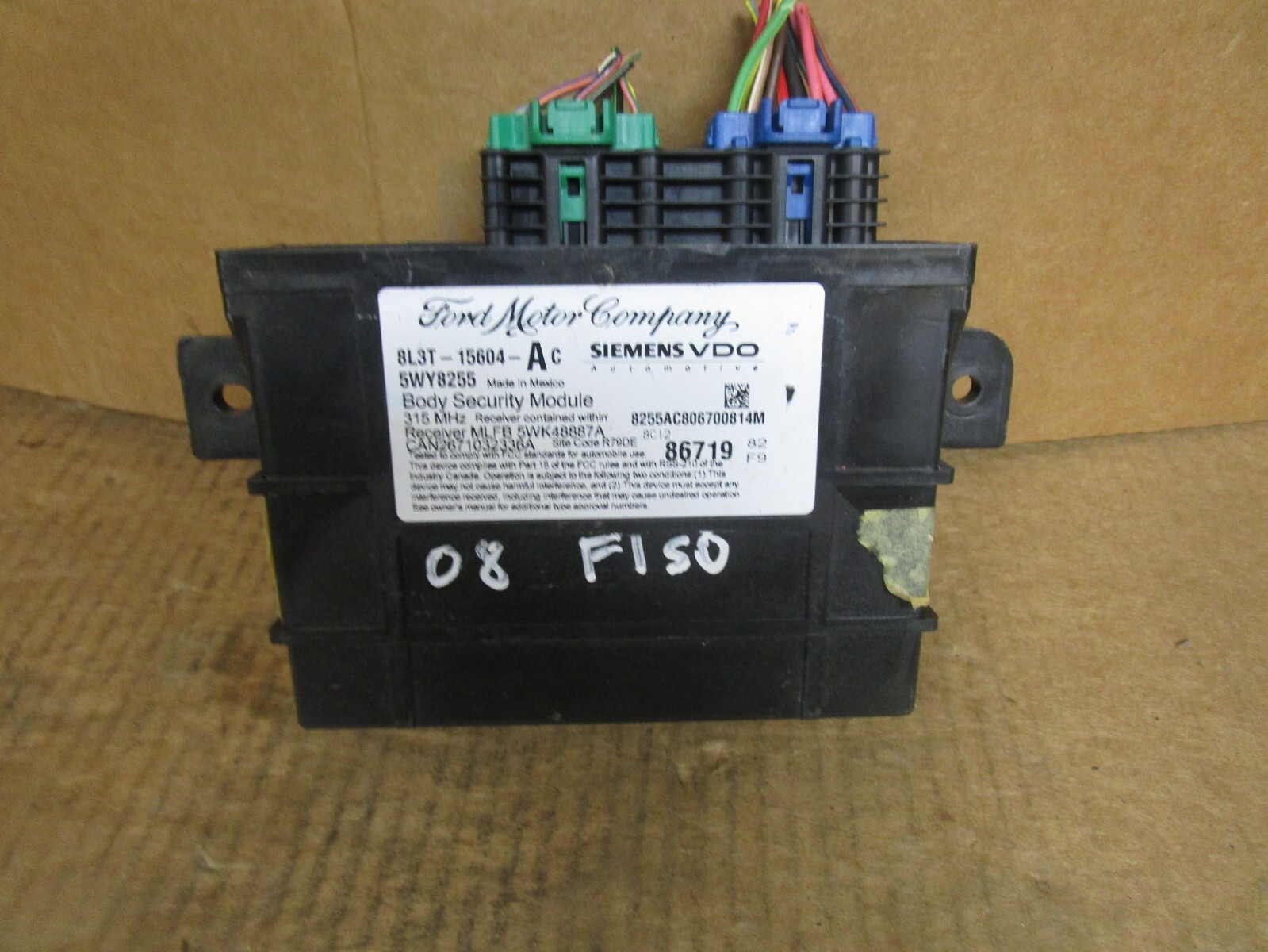 08 Ford F150 OEM Theft Locking Control Module 8L3T15604AC for sale ...