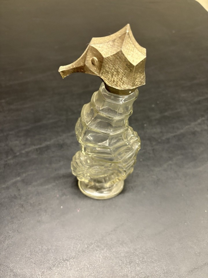 Avon Vintage Mermaid Seahorse Skin So Soft Bath Oil Decanter Set Glass ...