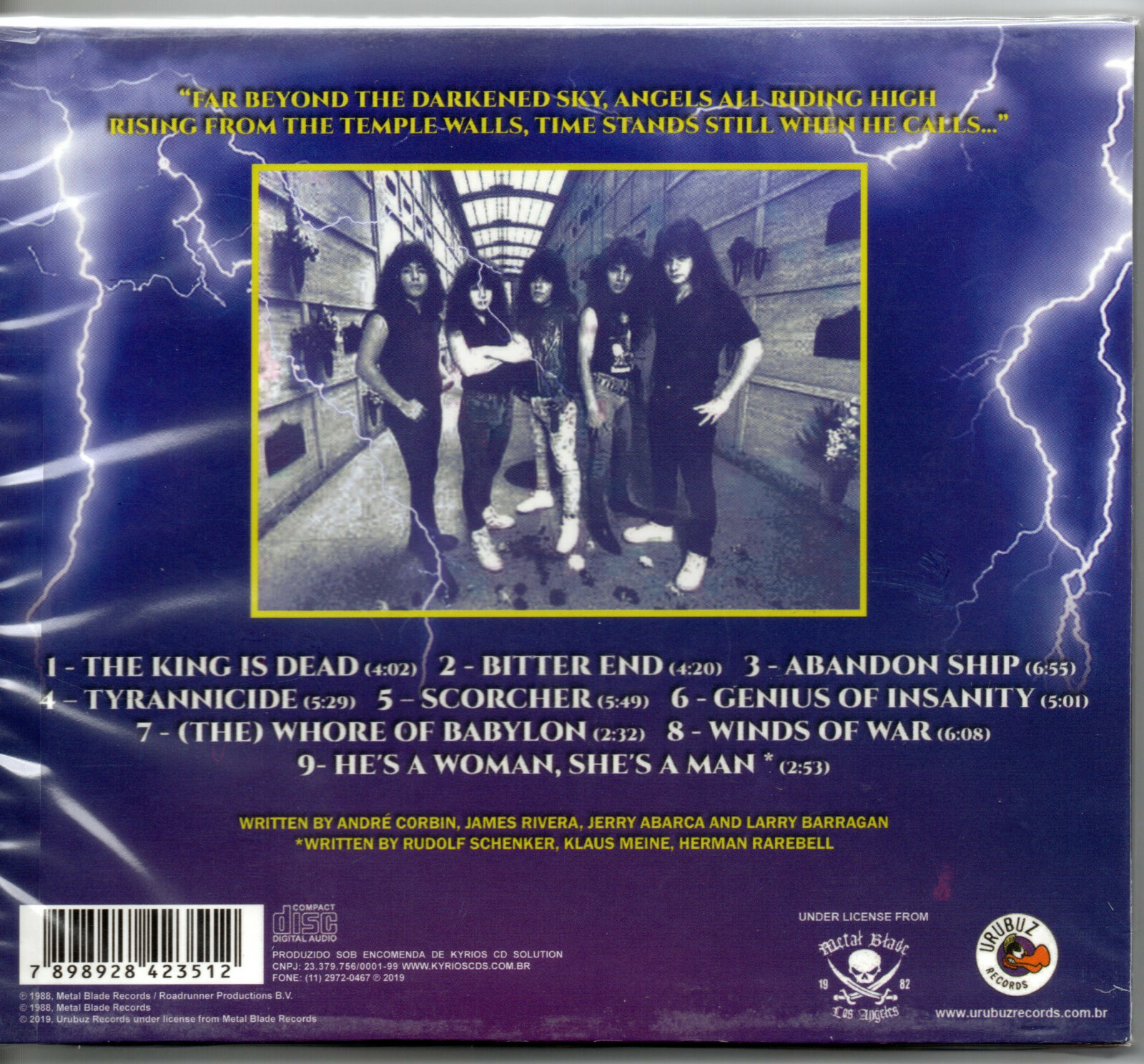 Helstar - a Distant Thunder Slipcase CD Reissue Urubuz Rec Speed 2019 ...