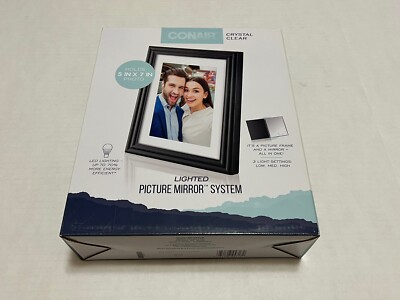 Brand New Conair LED Picture Frame 5x7 Photo Crystal Clear Make Up ...