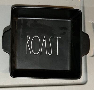 Rae Dunn Artisan ROAST Baking Casserole Dish Ceramic Farmhouse Country ...