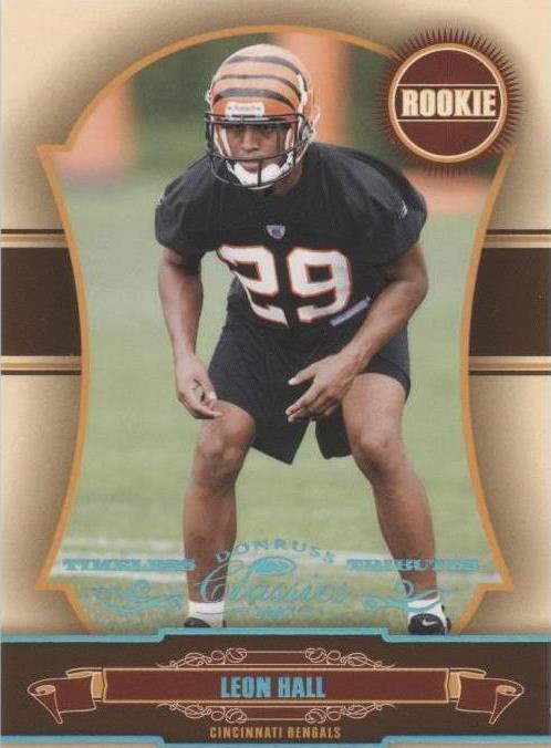 2007 Donruss Classics - Rookie Leon Hall #211 Timeless Tributes ...