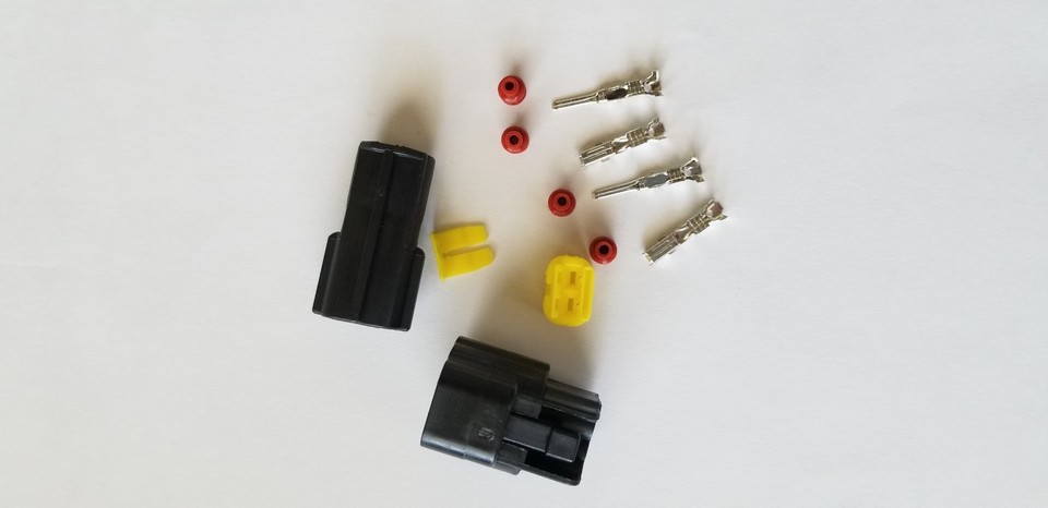 2Pin AMP Sealed Sensor Connector Waterproof Electrical Wire Cable ...