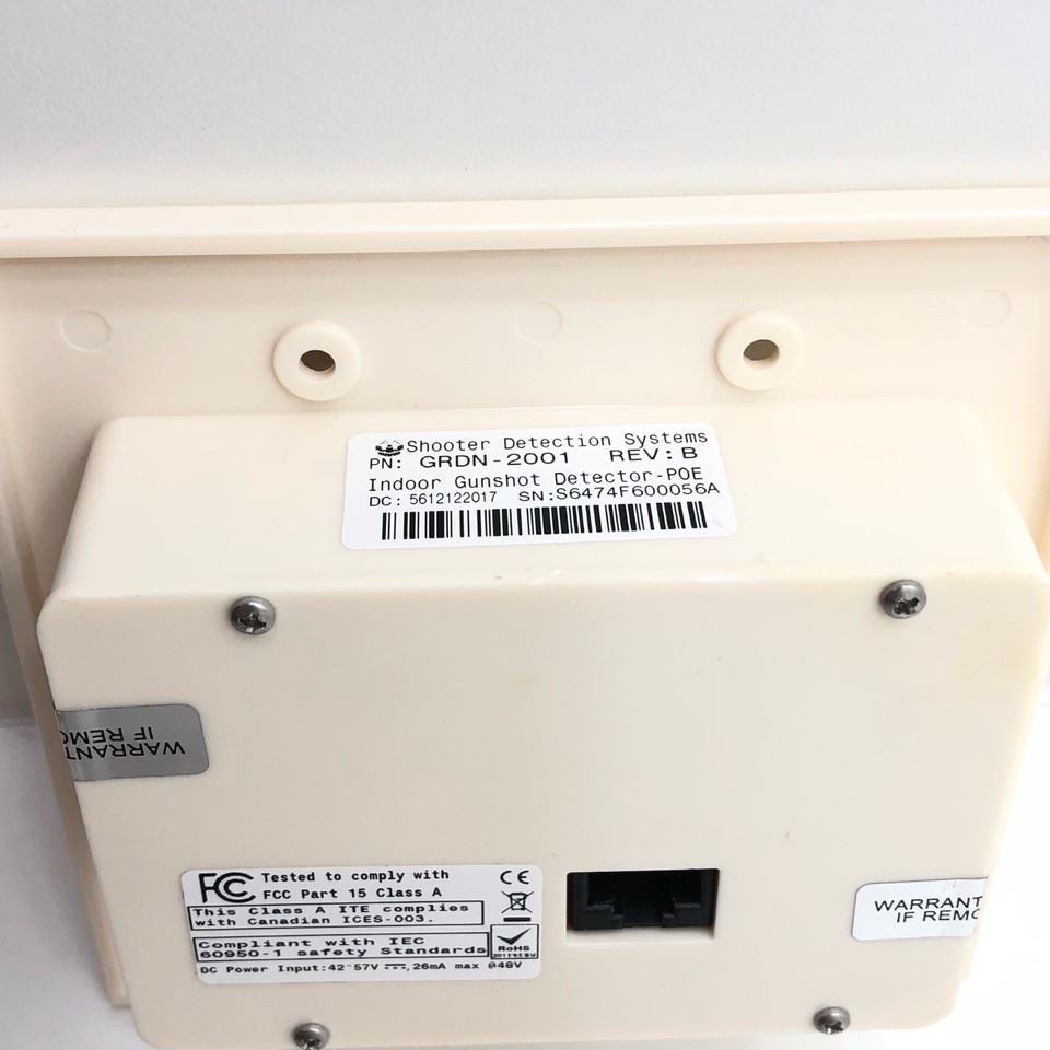 Guardian GRDN-2001 Indoor Gunshot Active Shooter Detector System SDS ...