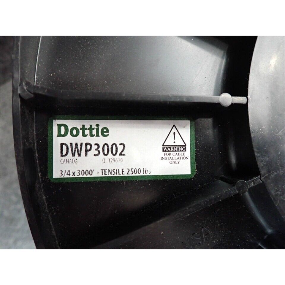 Dottie DWP3002 Pull Line Measuring Tape, 3/4'', 3000' Spool | eBay