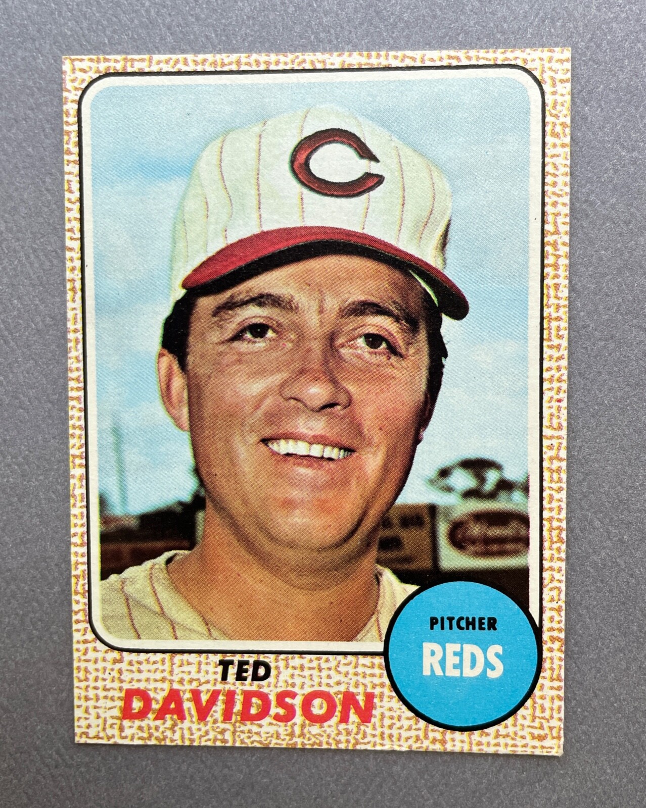 1968 Topps Baseball Ted Davidson #48 Cincinnati Reds Vintage Card | eBay