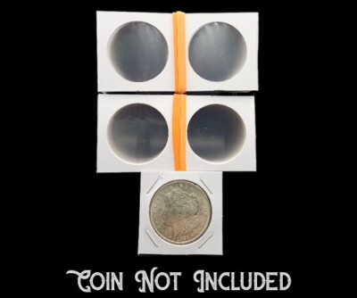 New 2x2 Large Dollar Morgan Peace Size Cardboard Coin Holders Flips Qty ...