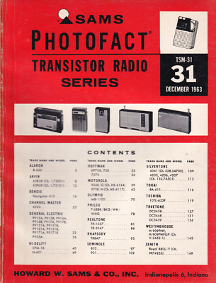 Sams Transistor Service Manual TSM 31 First Edition Bound Photofacts ...