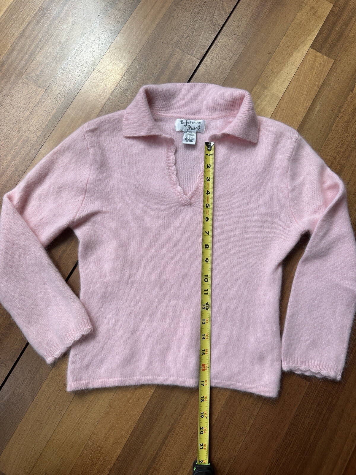 True Vintage 1980s Baby Pink Reference Point Lambswool & Angora Sweater ...
