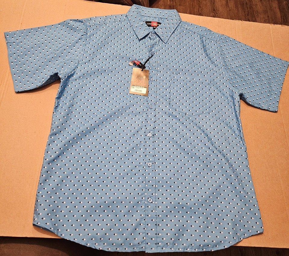 NWT 3-Alberto Valenti Men's Short Sleeve Shirts Size 2XL | eBay