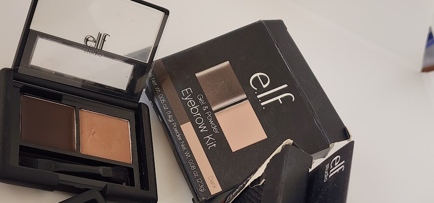 ELF E.l.f. Gel Powder Duo Eyebrow Kit Mirror Compact Eye Brow Color ...