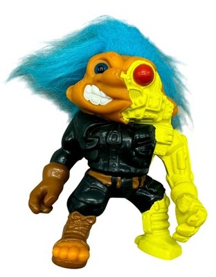 1992 Hasbro Battle Trolls Cyborg Action Figure With Blue Hair READ | eBay
