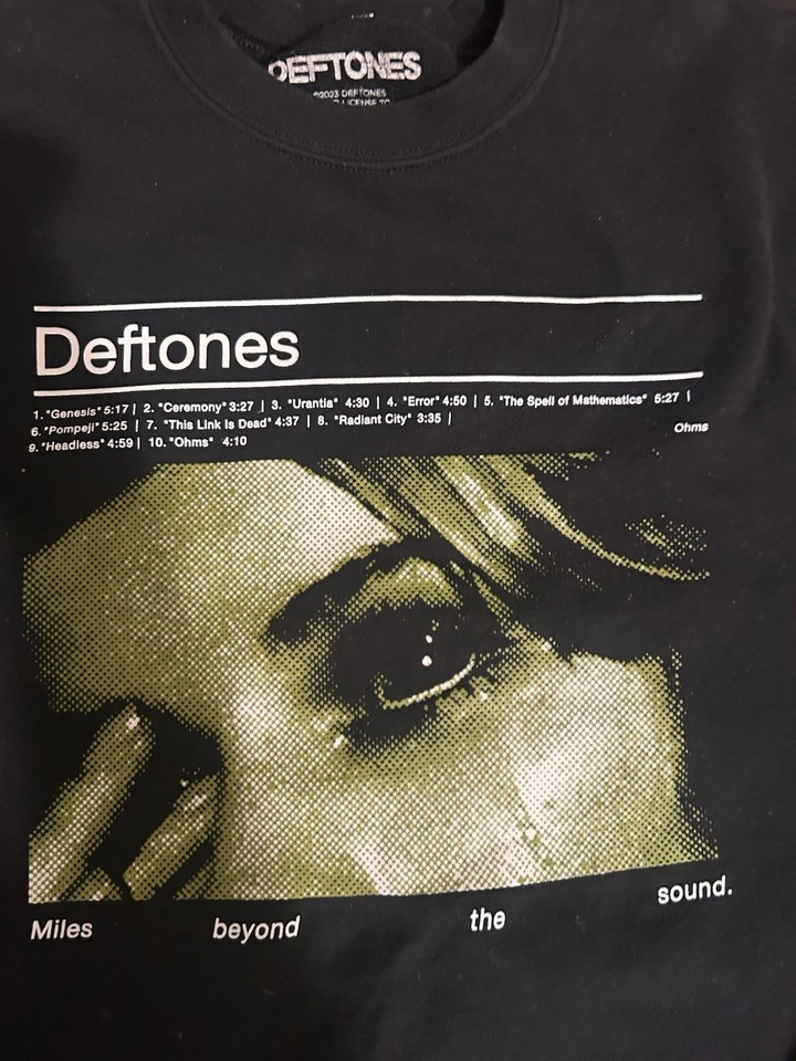 Deftones Rare ohms Genesis Album Tour Merch Sweatshirt Vintage Large Sold out | eBay