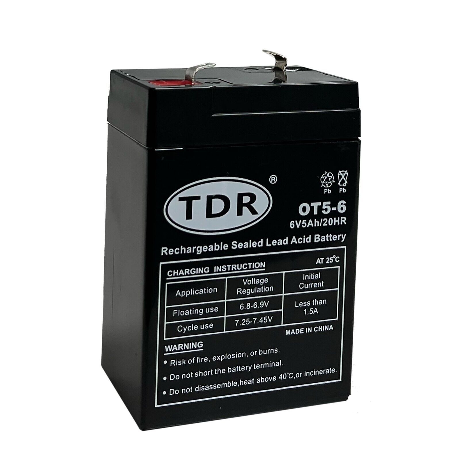 6v 5ah battery For 6 Volts 4.5Ah 4.0Ah Kids Car Ride On Toys Scooter ...