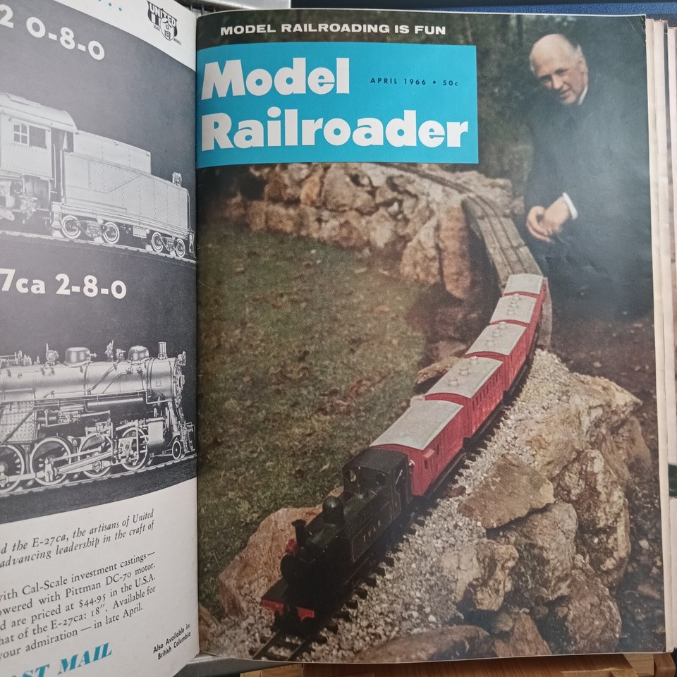 Model Railroader Magazine Complete Year 1966, 12 Issues + Binder + Free ...