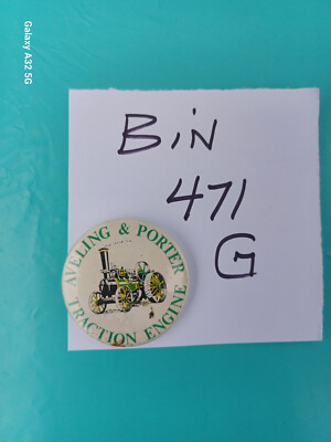 vintage Aveling and Porter traction engine pin pin-back | eBay