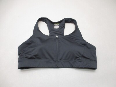 TEK GEAR Size XL Womens Lined Wireless Front Closure Racer Back Sports ...