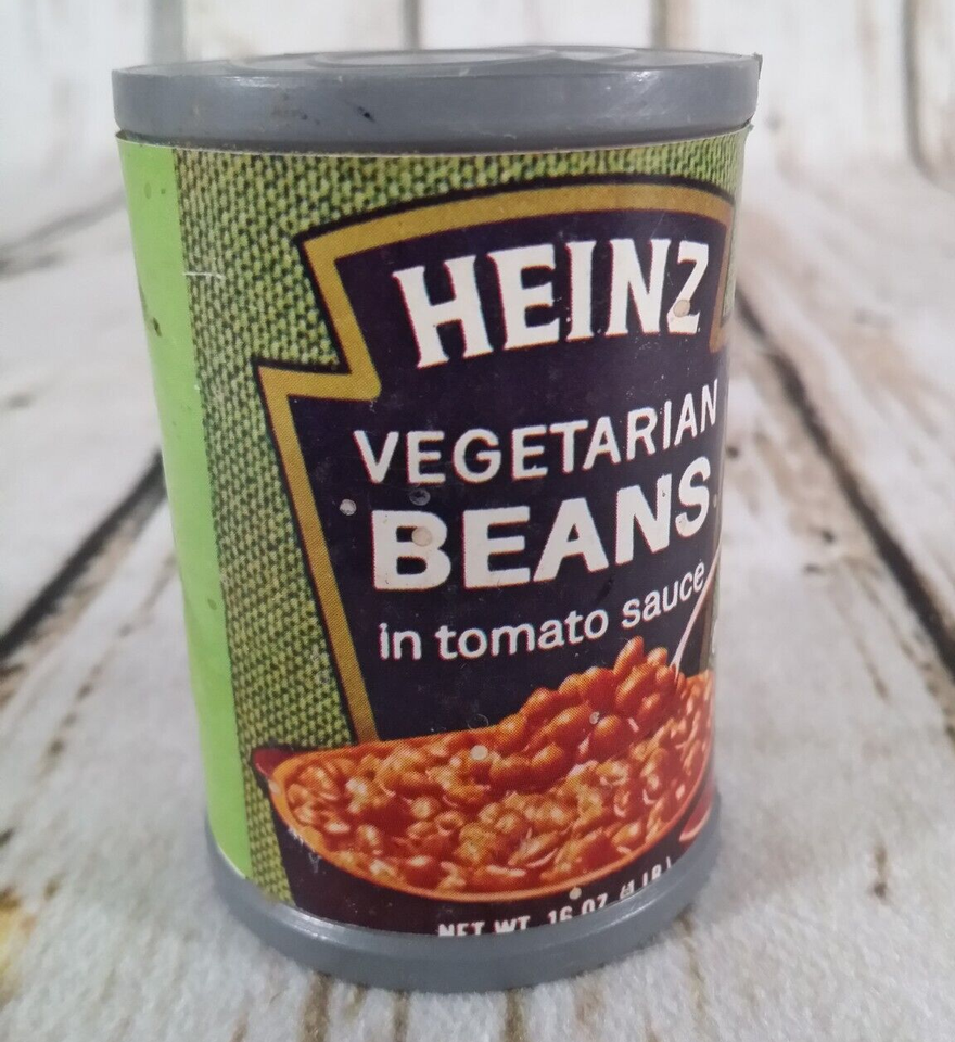 Vintage Heinz Vegetarian Beans Pretend Play Toy Food Can 2.5 inch tall ...