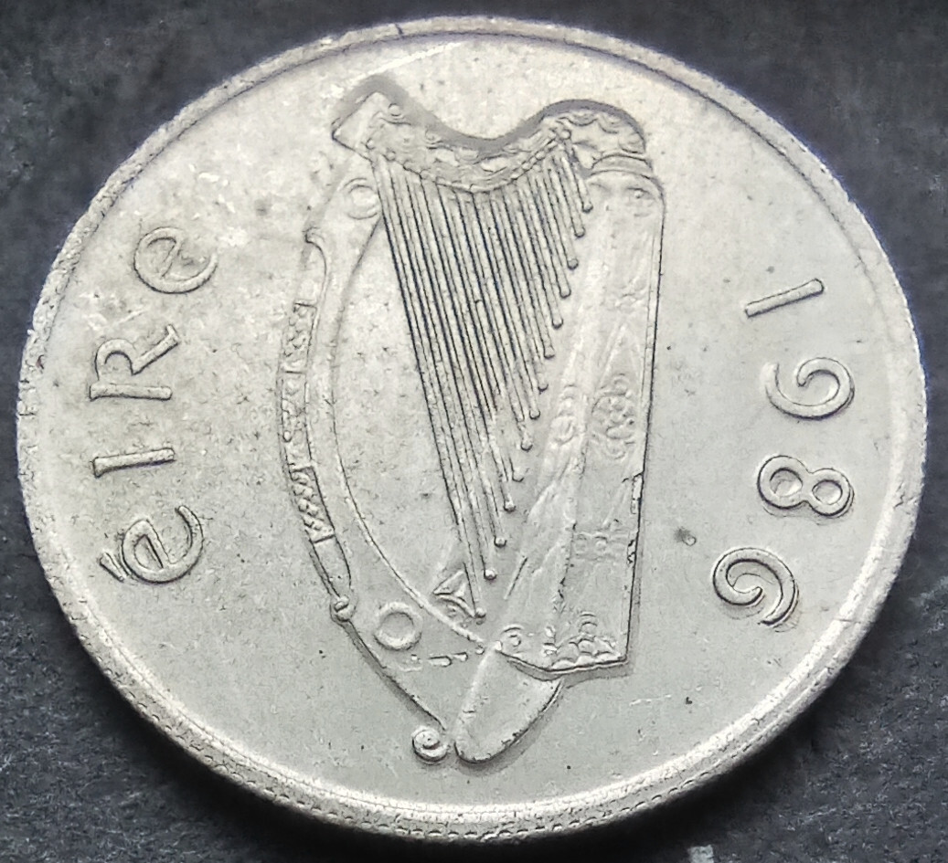 Ireland 1986 | ERROR Irish 5p | Five Pence | Bull | KM.22 | eBay