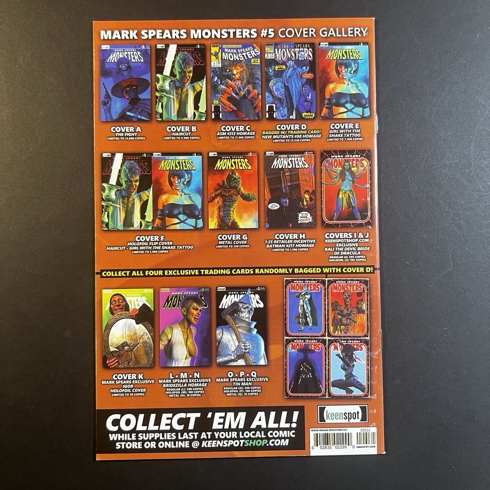 Mark Spears Monsters #5 ASM 313 Homage | eBay