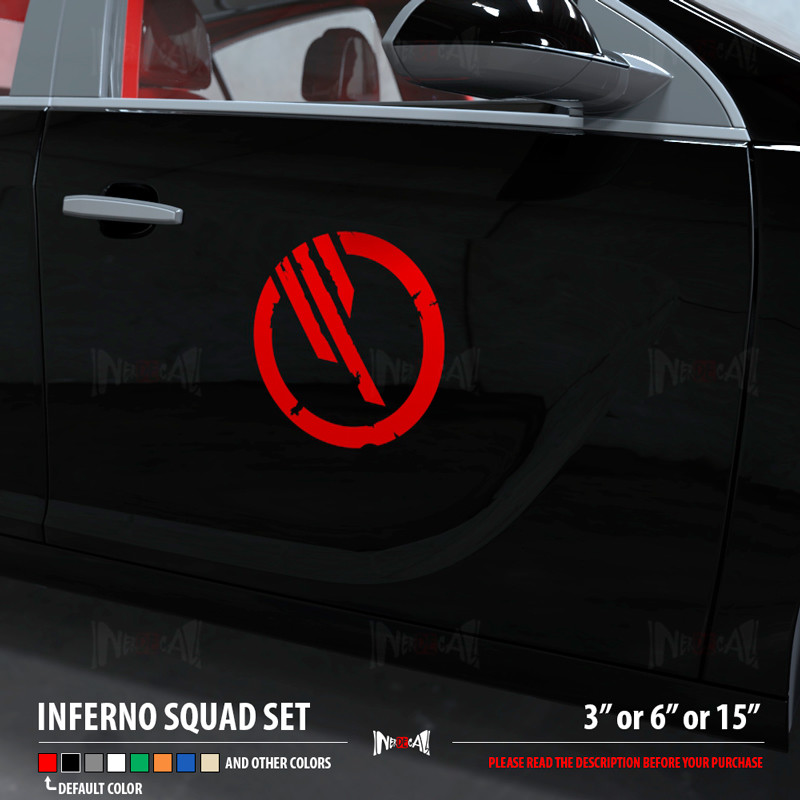 INFERNO SQUAD TIE FIGHTER Dark Side Car Vinyl Sticker Decal | eBay