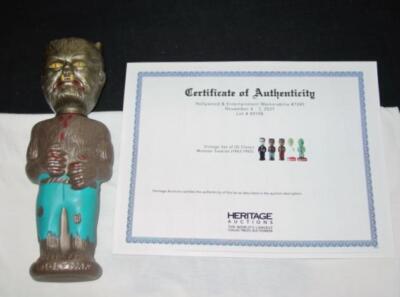 SOAKY 1960s : THE WOLFMAN Universal Monster Bath Toy (MINT) BURNS ...