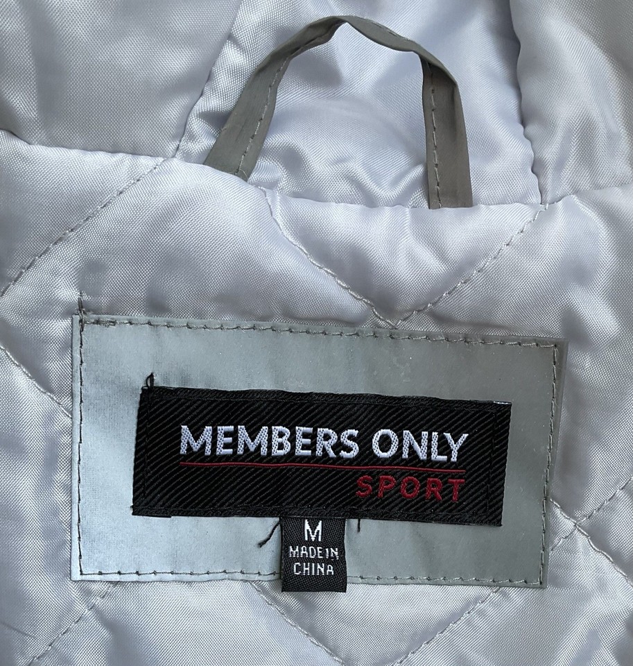 MEMBERS ONLY SPORT 3M Reflective NASA SPACE Jacket Space Suit men M | eBay