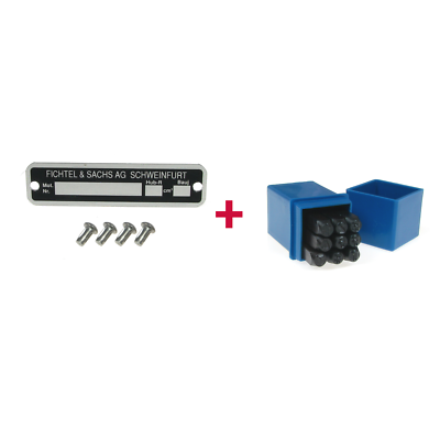 Nameplate + Shock Figures Grooved for Rabeneick Rixe Fichtel & Sachs 50 ...