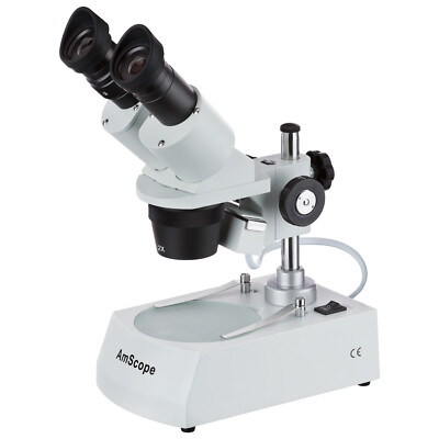 AmScope 20X-40X Binocular Stereo Multi-Use Inspection Microscope All ...