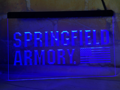 Springfield Armory Led Neon Light Sign for Guns and Ammo Store Firearms ...