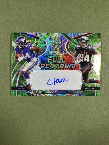 Cordarrelle Patterson Full Spectrum Auto 23/35 Neon Green 2022 Panini ...