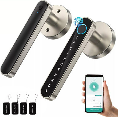 TMEZON Fingerprint Door Lock Smart Lock Keyless Smart Entry Door Lock ...