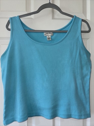 Frazier Lawrence Women's Large Tank Top Turquoise Blue - SEE NOTE | eBay