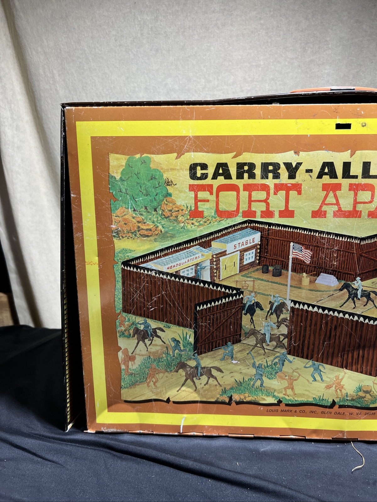 Vintage LOUIS MARX Fort Apache Carry-All Action Playset with ...