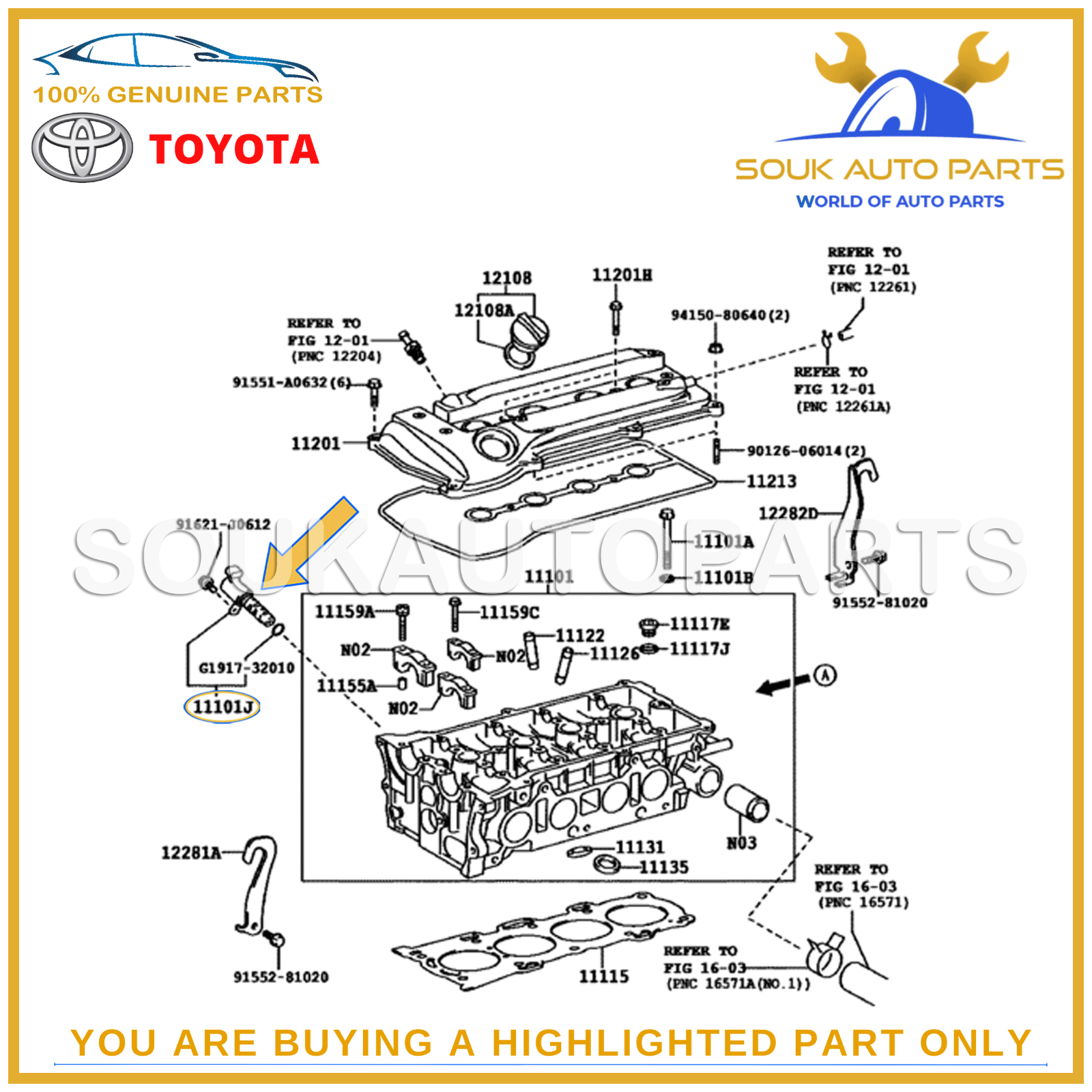 15330-28010 Genuine Toyota CAMSHAFT VVTi VALVE, SOLENOID 1533028010 OEM ...