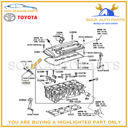 15330-28010 Genuine Toyota CAMSHAFT VVTi VALVE, SOLENOID 1533028010 OEM ...