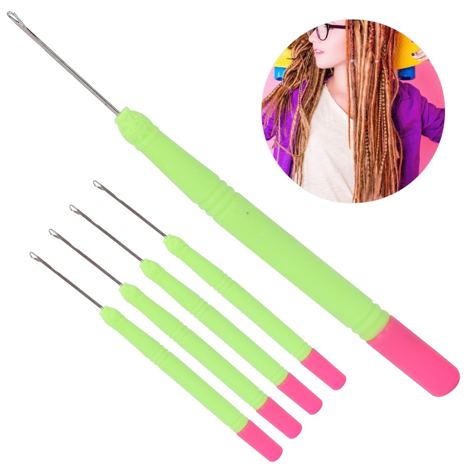 (Tail)Plastic Hair Extension Crochet Hook Crochet Hair Tools Pulling ...