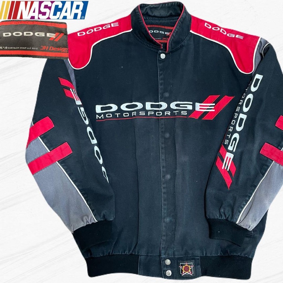 dodge racing jacket jh design dodge nascar size s | eBay