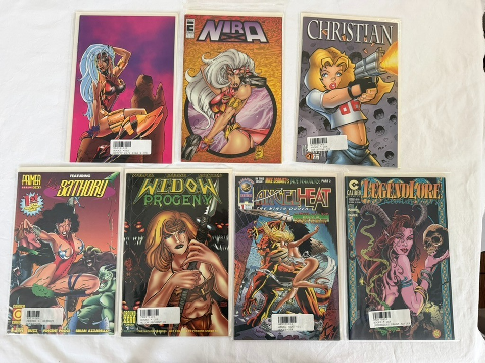Bad Girl Adult Comic Lot - Caliber Ground Zero - Signed Variants ...