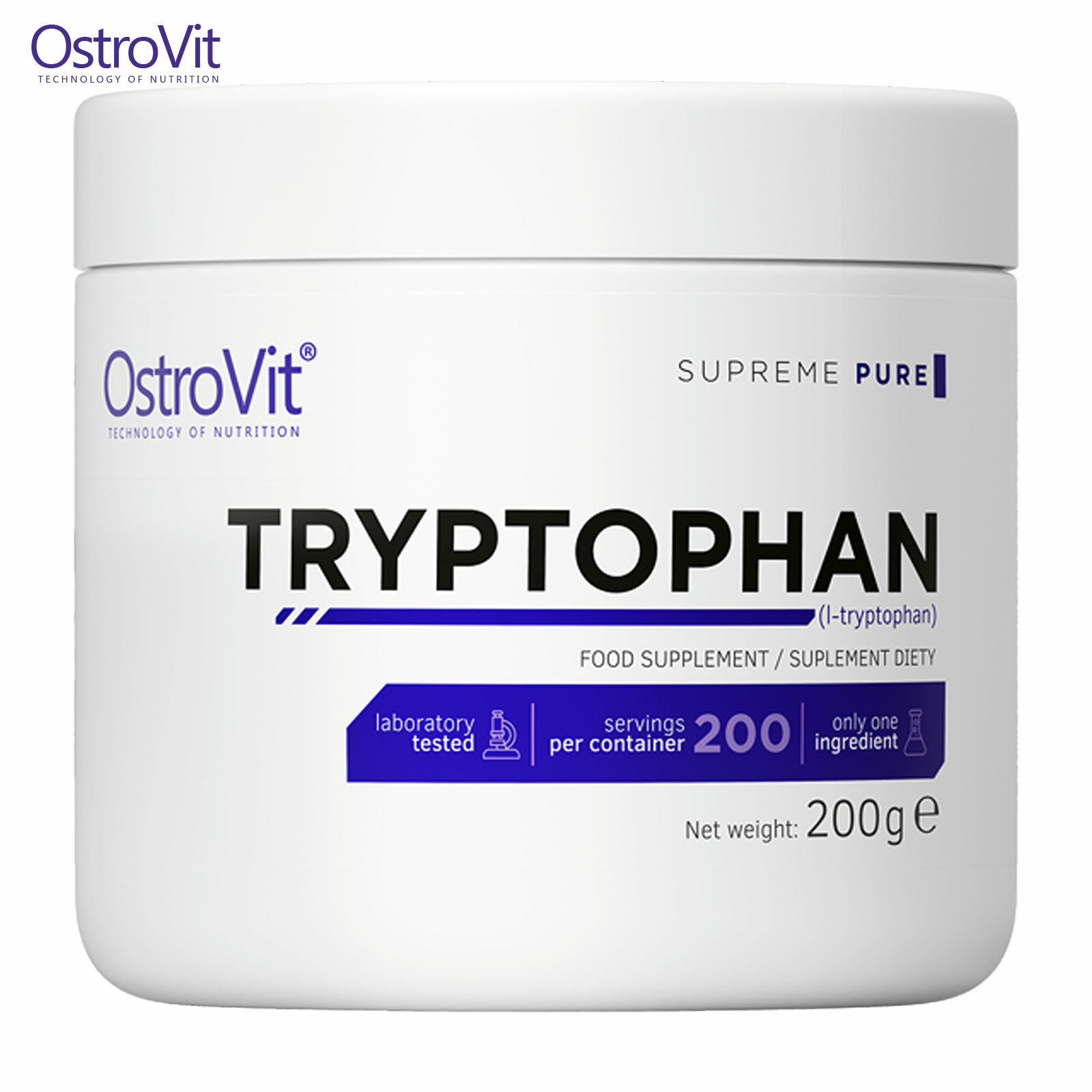 OSTROVIT TRYPTOPHAN 200g - 200 Servings! Restores Serotonin -Sleep Aid ...