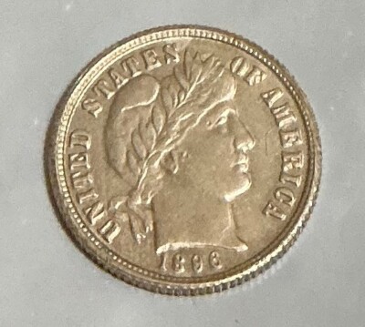 estate lot old silver barber dime 1896 o new orleans coin vintage ...