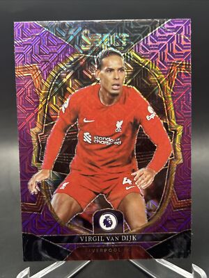 2022-23 Panini Select EPL VIRGIL VAN DIJK Purple Mojo Prizm Terrace ...
