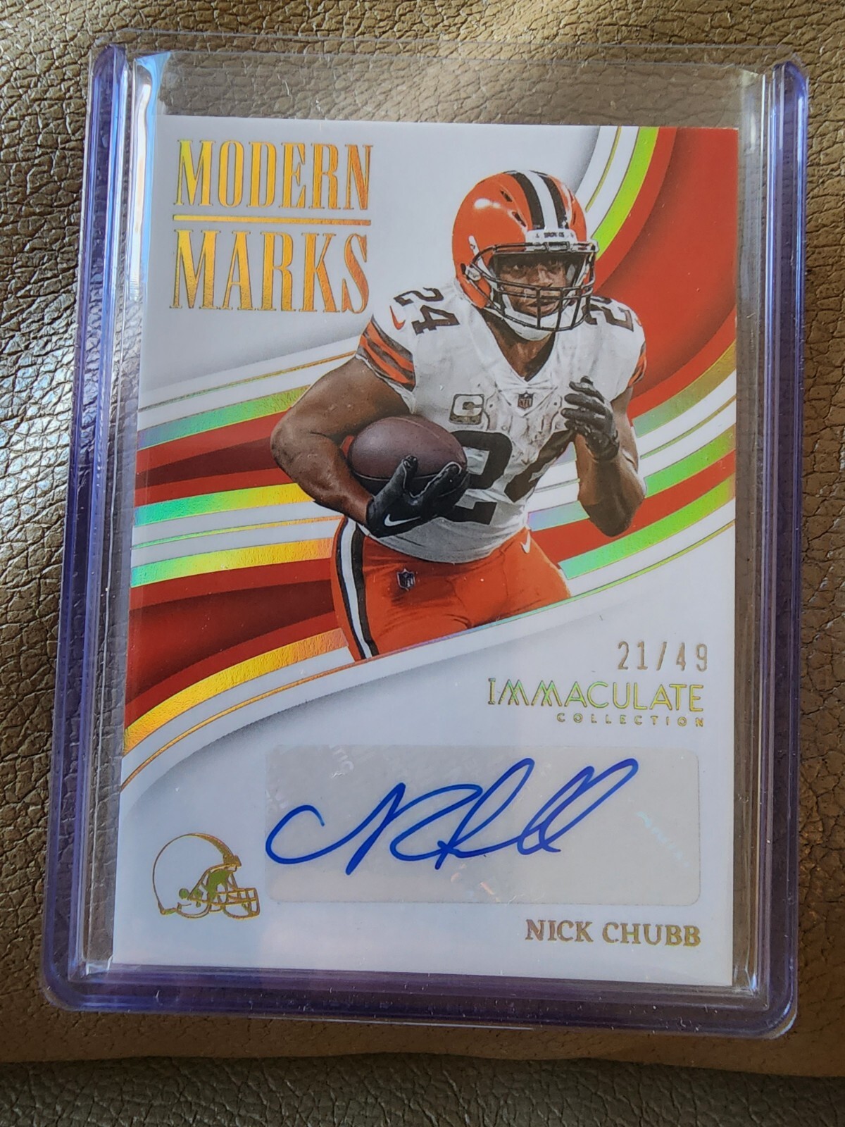 2023 Immaculate Nick Chubb Auto Modern Marks 21/49 | eBay