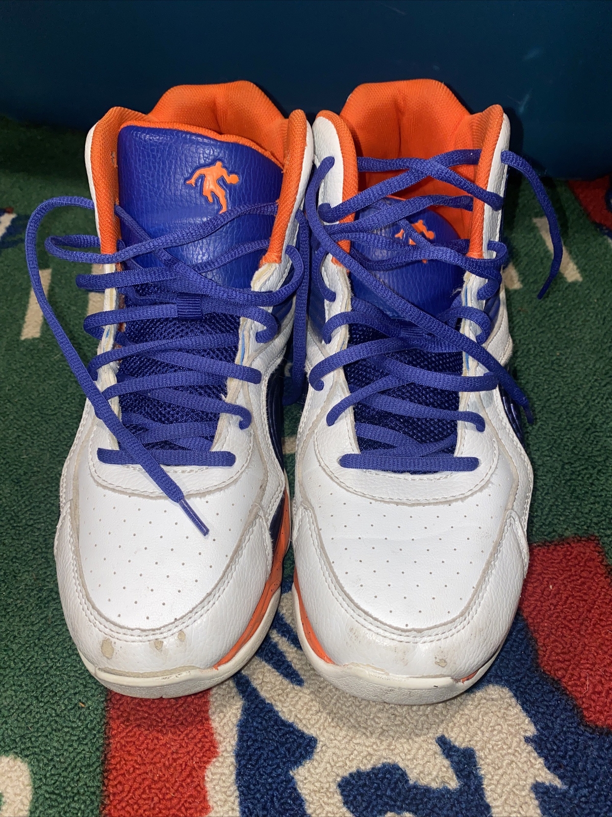 And1 Maverick Basketball Shoe White Blue Orange Men's… - Gem