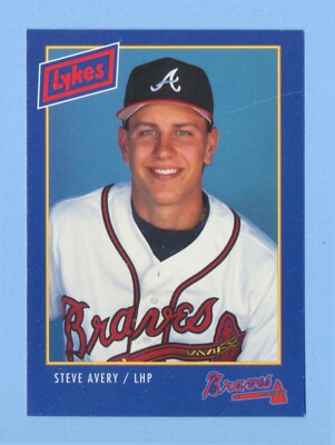 Steve Avery - 1993 Lykes - Atlanta Braves Card - SGA Team Issue ...