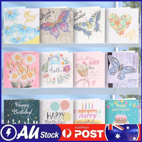 12pcs Special-shaped Drill Card 15x15cm 5D DIY Handmade for Birthday ...