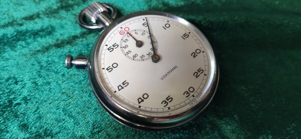 Wakmann (Breitling) Chronograph Stopwatch Mechanical Stop Watch MADE IN ...