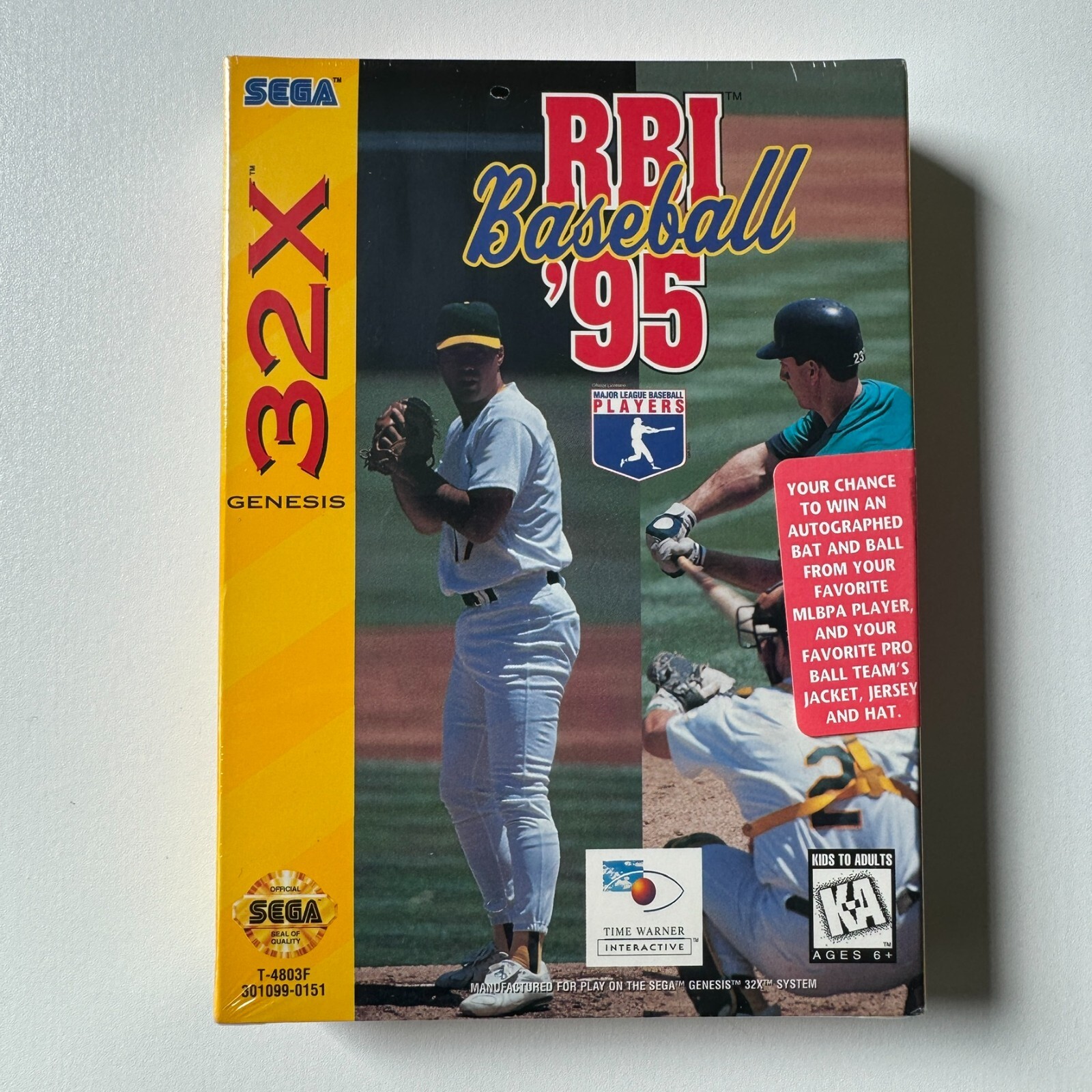 RBI Baseball '95 Sega 32X SEALED Game Box Authentic MEGA RARE ...