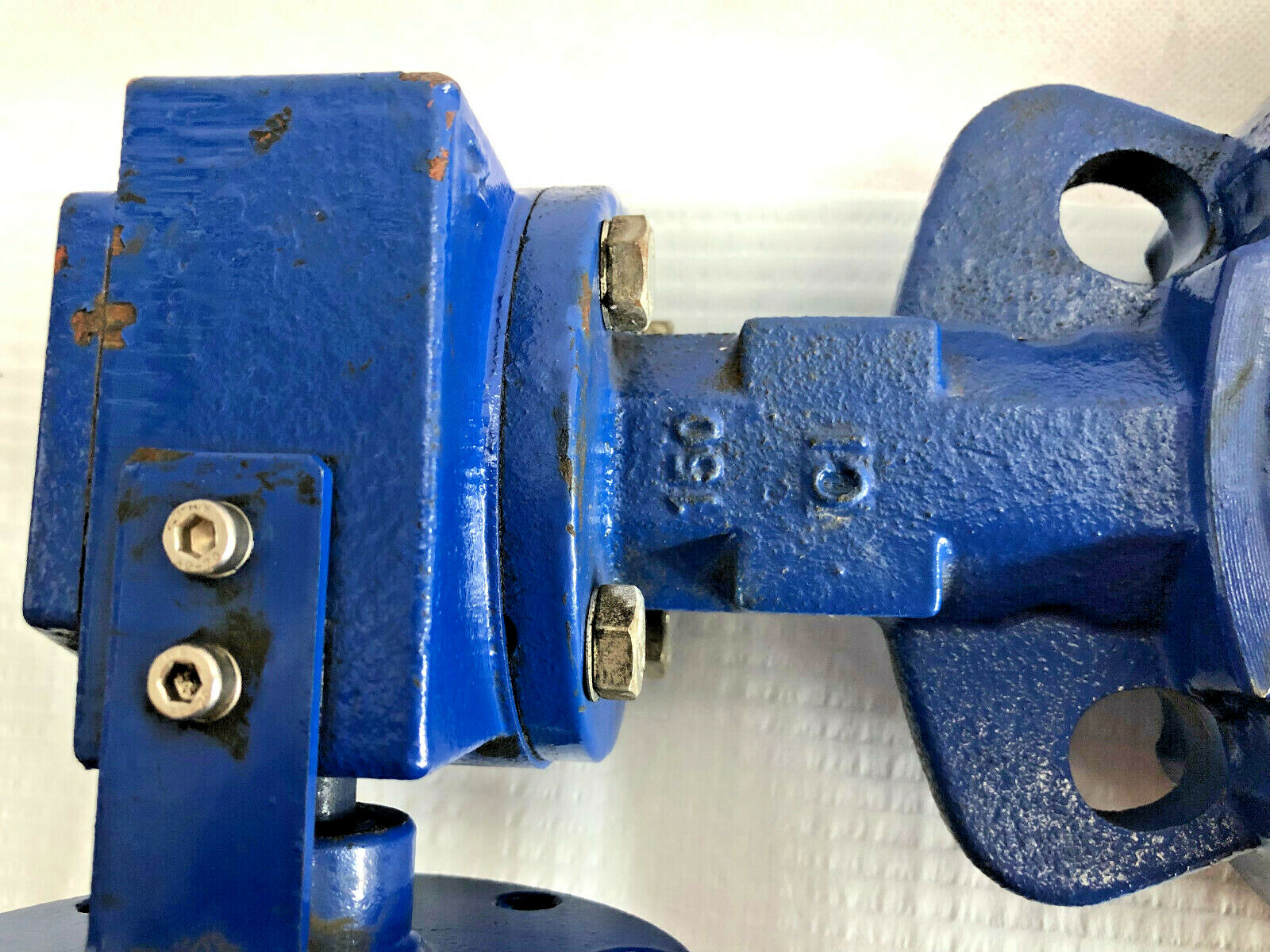 Keystone 6" - 221 - PN16 - 232 psi Wafer Butterfly Valve. SS NBR - 24:1 ...